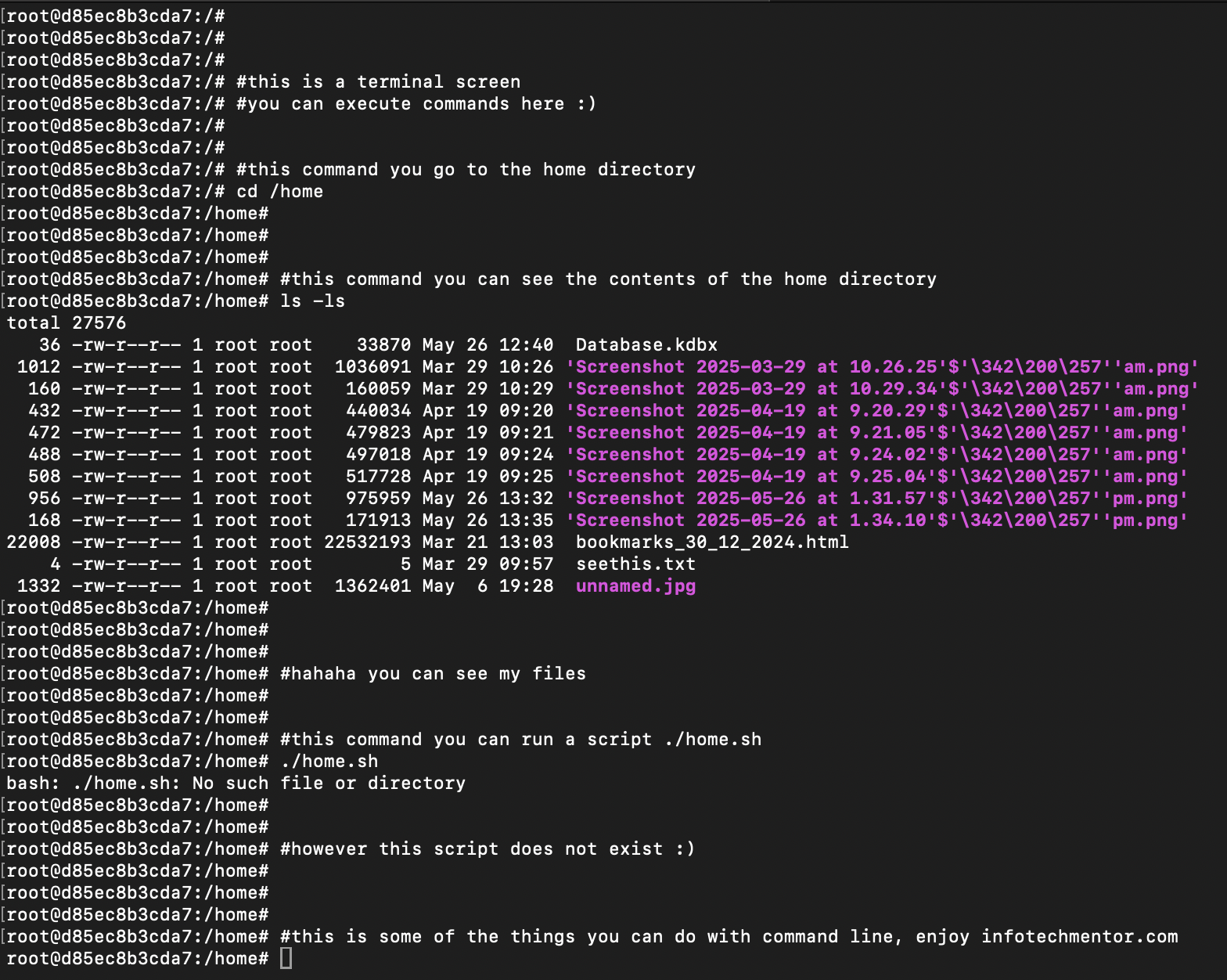command line examples – Alt+Ctrl+Start